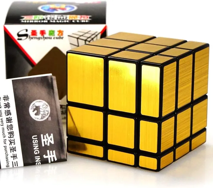 3x3x3 Mirror Cube ,Gold Magic Cube Mirror Blocks,Speed Cube Mirror Blocks,Different Shape Puzzle ...