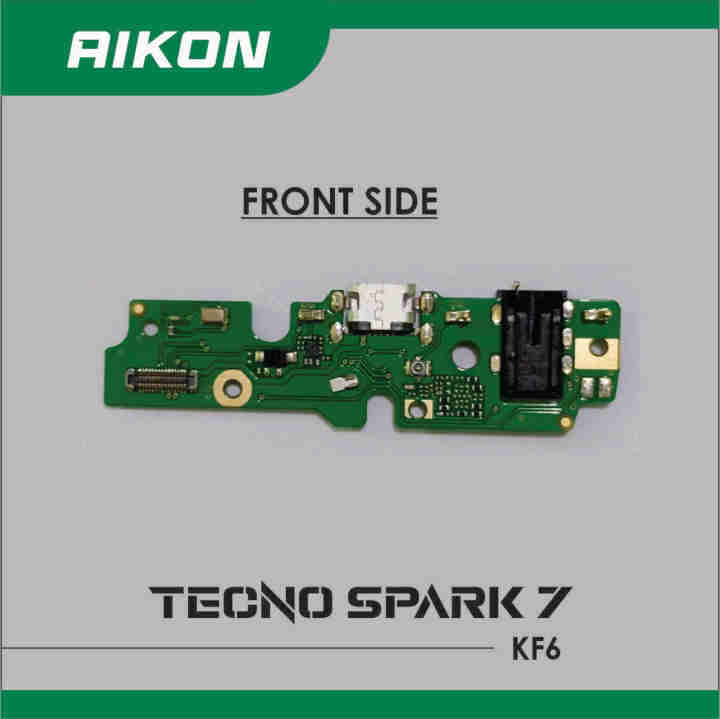 Tecno Spark 7 - KF6 - Charging Port Board Flex - USB Dock Charger Port ...