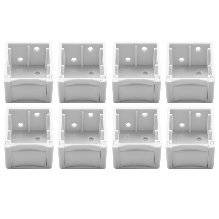 JOUYI 8Pcs 1 Inch Blind Brackets White Profile Box Mounting Bracket ...