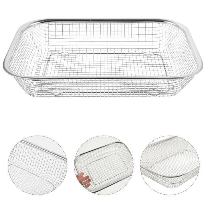 Stainless Steel Sieve Large Stainless Steel Strainer Basket for Kitchen ...