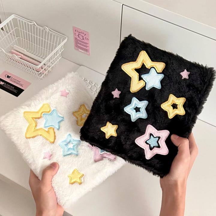 Star Pattern Photocard Binder Protective A6 Size Fluffy Kpop Album Idol ...