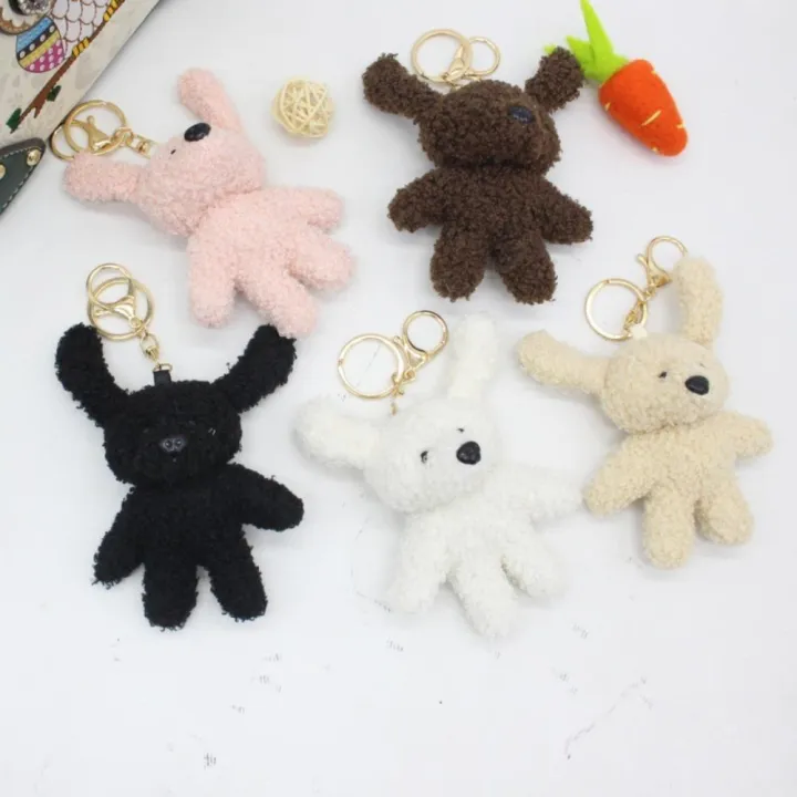 Plush Keychain Whimsical Fabric Cartoon Stuffed Soft Cute Keyring for ...