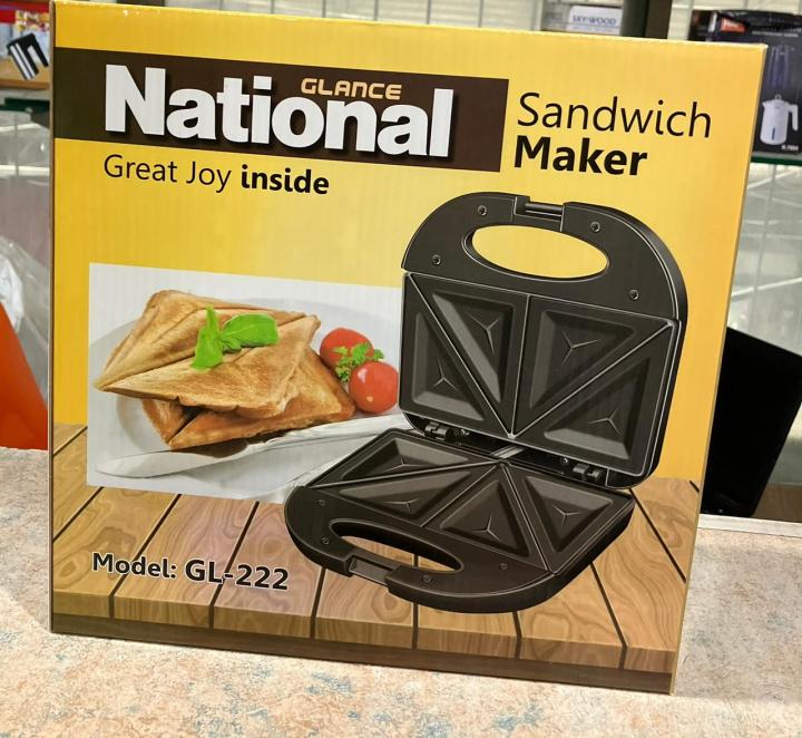 Sandwich Maker 4 Slice Sandwich Toaster with Non-Stick Coating & Double ...