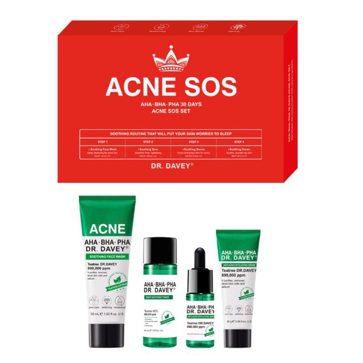 Dr. Davey Aha-Bha-Pha ACNE SOS Kit | Daraz.pk