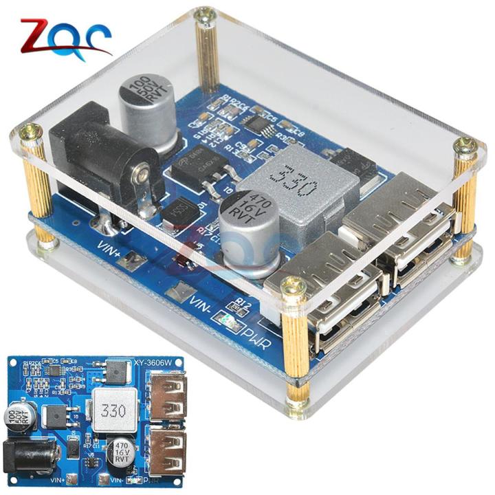 DC-DC DC 9V 12V 24V 36V to 5V 5A Dual USB Output Buck Converter Supply Module Step Down Board ...