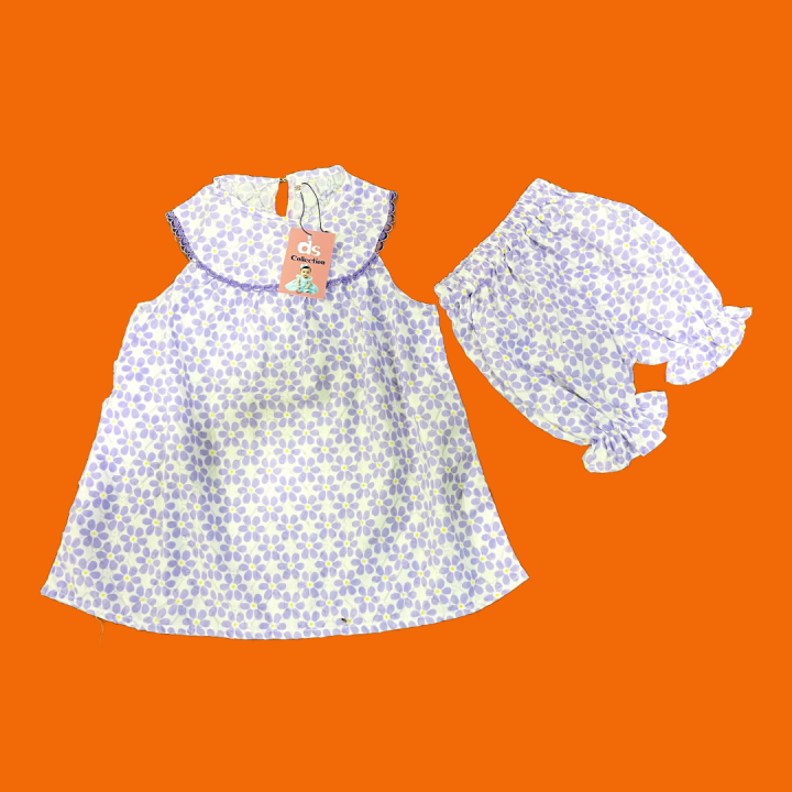 Pure Lawn Baby Girl Frock & Nicker | Daraz.pk