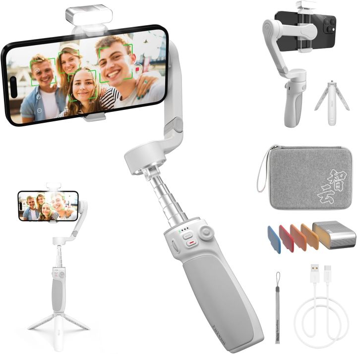 ZHIYUN Smooth Q4 Combo Gimbal Stabilizer, 3-Axis Smartphone Phone ...