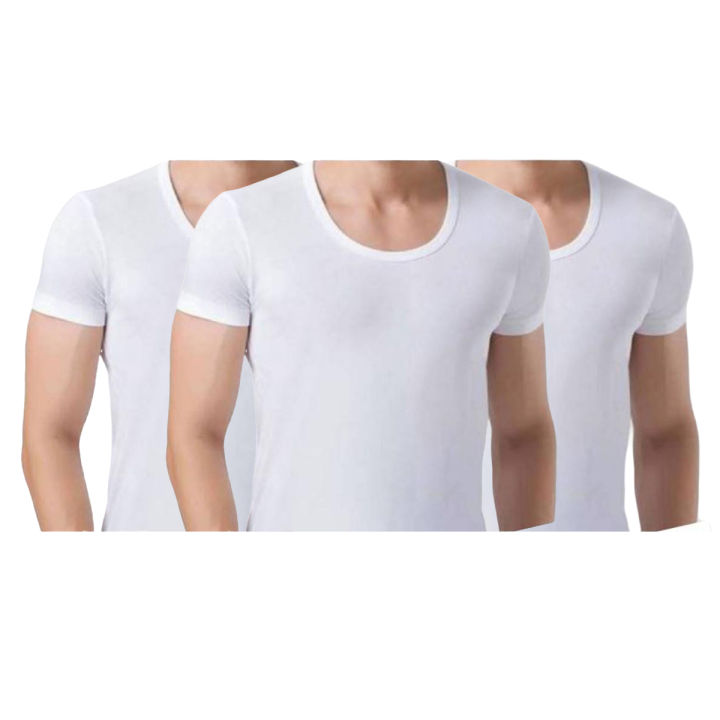Men Banyan, Bazoo-Half Sleeves - Pack of 3 - Men Vest - Cotton - Inner ...