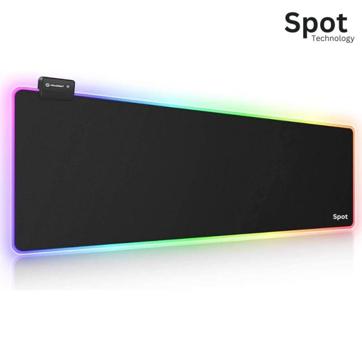 Spot -RGB Gaming Mouse Pad Large Extended Soft Led Mouse Pad with 14 ...