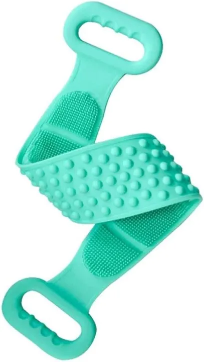 KD/High Quality Back Cleaning Shower Strap, Silicone Back Scrubber Soft ...