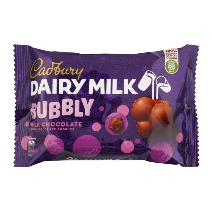 "Pkistani Imported Quality Cadbury Dairy Milk Bubbly Chocolate 🍫 40g ...