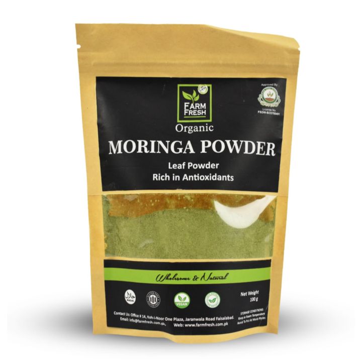 Farm Fresh Organic Moringa Leaf Powder - 100 g | Daraz.pk