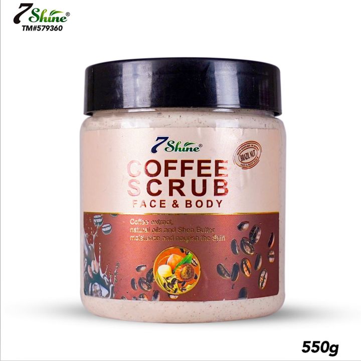 7 Shine Coffee Scrub Face & Body Exfoliates & Refreshes 550g | Daraz.pk