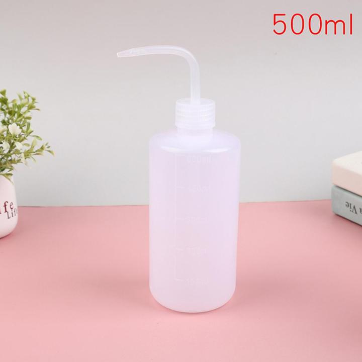 1Pc 500ml Curved Pot Wash Clean Plastic Soap Lab Wash Squeeze Diffuser ...