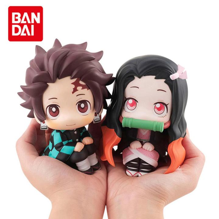 6Pcs Kawaii anime Demon Slayer action Figure Nezuko Tanjirou Zenitsu ...