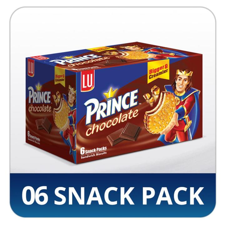 Prince Chocolate Sandwich Biscuits Bigger & Creamier (Pack Of 6) | Daraz.pk
