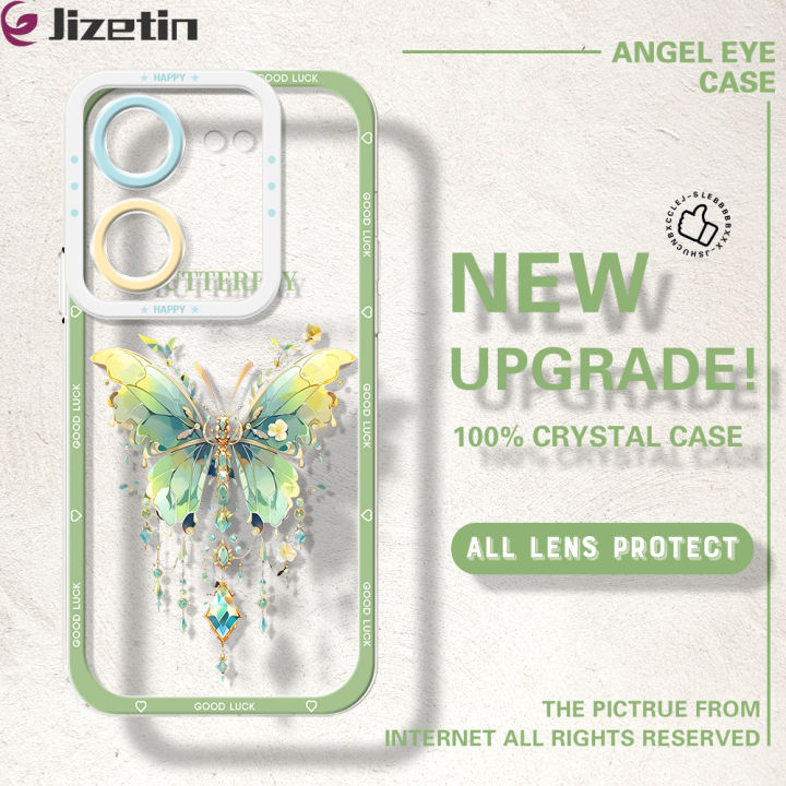 Jizetin for Tecno Pova 5 Pro 5G Back Cover Crystal Transparent Diamond ...