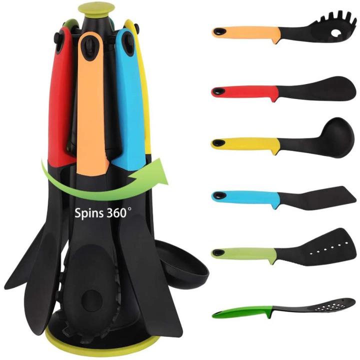 Food Grade 6pcs Nylon Kitchen utensils / Nylon Kitchen Cooking Utensils ...