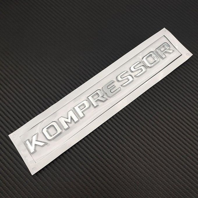 3D ABS Car Sticker Rear Trunk Badge KOMPRESSOR Emblem For Mercedes Benz ...