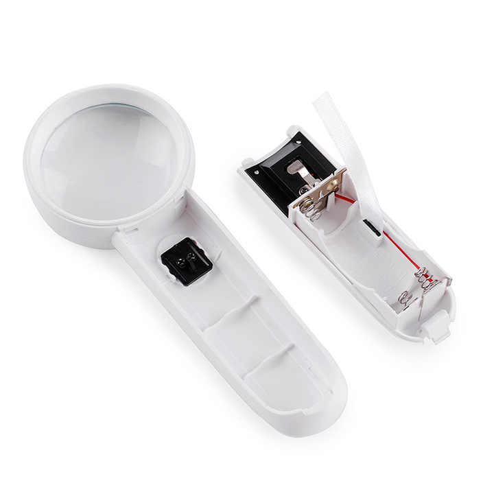 InstaOrder Magnifying Glass 5X Handheld With 2 LED Lighting Visual ...