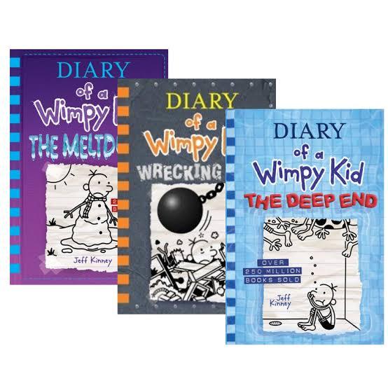 Jeff Kinney Diary of A Wimpy Kid SET OF 3 BOOKS | Daraz.pk