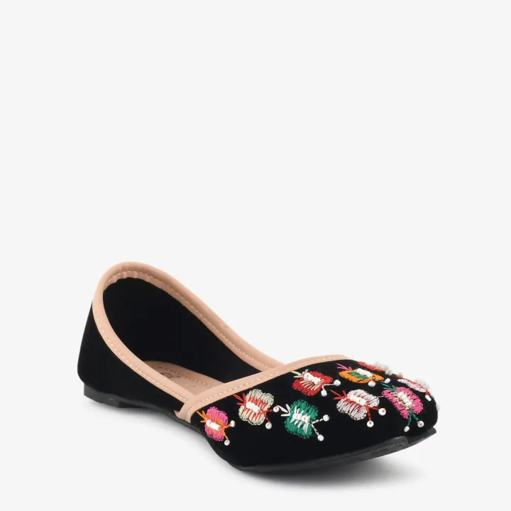 ECS Floral Elegance Flat Khusa For Girls - Shoes For Girls - Kids ...