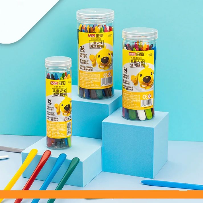 New Arrival 12 Pcs Premium Quality Plastic Crayons Set With Jar | Daraz.pk