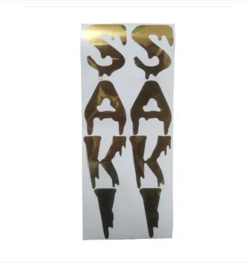 Stickers SAKI Shine Golden bat Sticker for Cricket SAKI Bat Stickers In ...