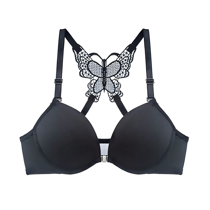 Butterfly Style Front Open Sexy Design Light Padded Bra For Bridals ...