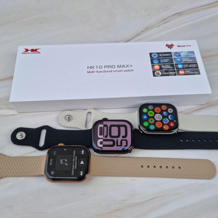 HK10 PRO MAX+Smartwatch 2.02 Inches AMOLED Screen 3D Stereoscopic Menu ...