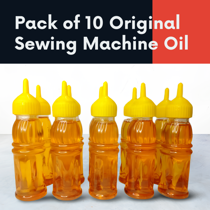 All Purpose Sewing Machine Oil Bottle with Oil [Saving Pack of 10 ...
