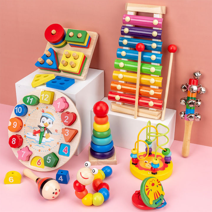 Hickeys Miees Montessori Baby Toys Kids 3D Wooden Puzzles Early ...