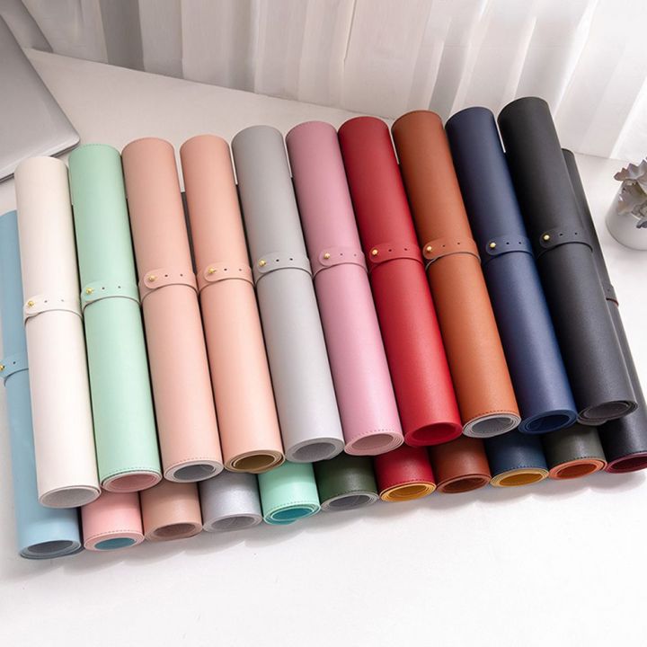 Portable Waterproof Writing Mat PU Leather Double Side Desk Protective ...