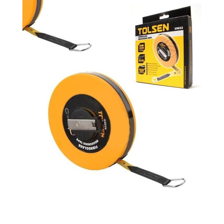 Tolsen Fiberglass Measuring Tape 30M, 100Ft | Daraz.pk