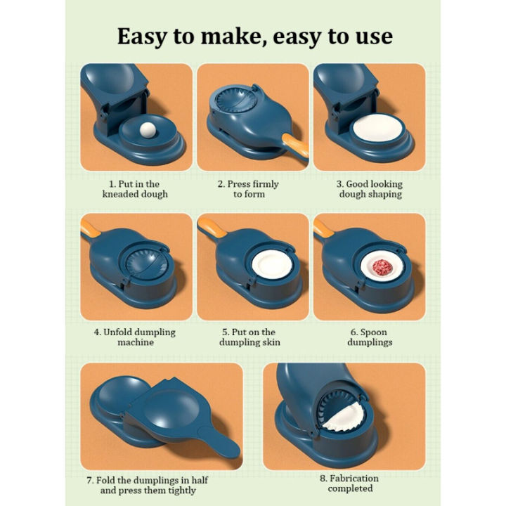 Multifunctional Manual Press 2-In-1 Dumpling Maker Set For Easy ...