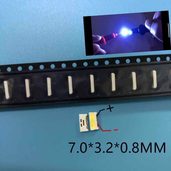 【All Of Me】200pcs Backlight Edge LED Series 0.7W 7032 Cool white For ...