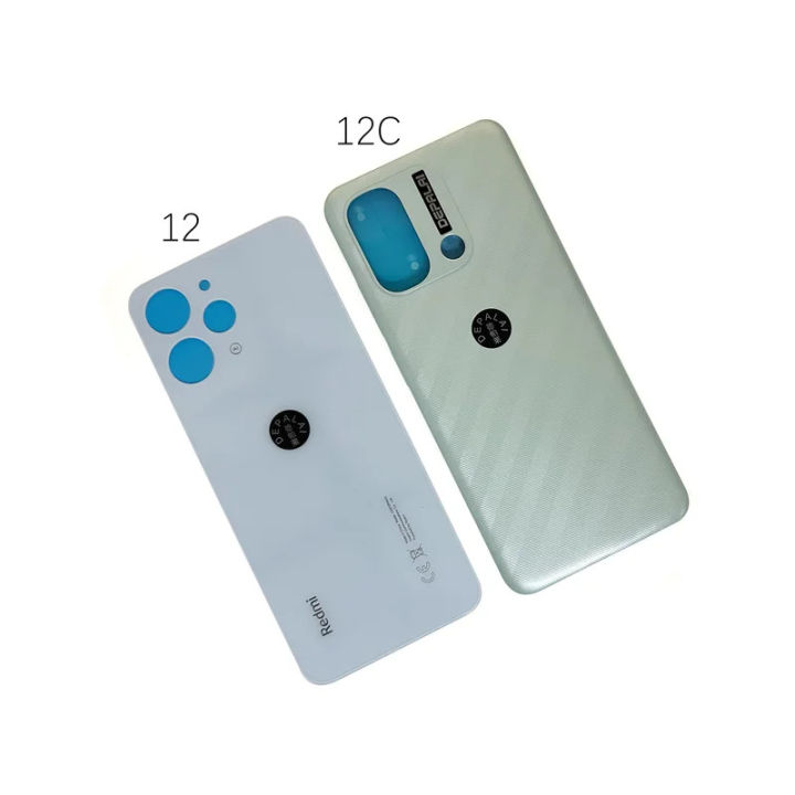 For Xiaomi Redmi 12 12C Battery Back Housing Cover Rear Door Plastic ...