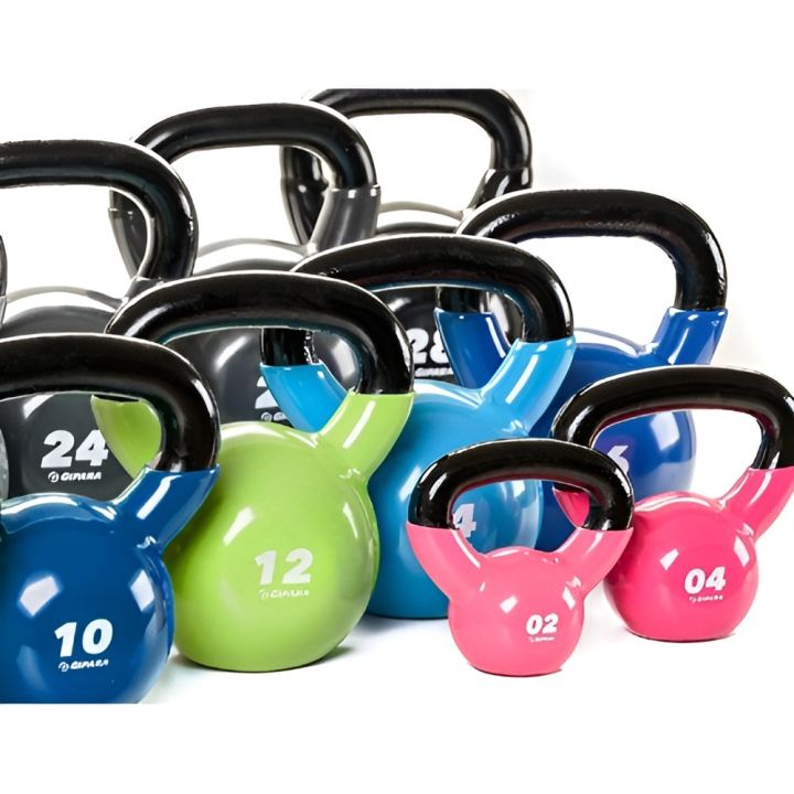 Vinyl Coated Kettlebell Weights 2kg 4kg 6kg 8kg 10kg - TO 20KG Strength ...