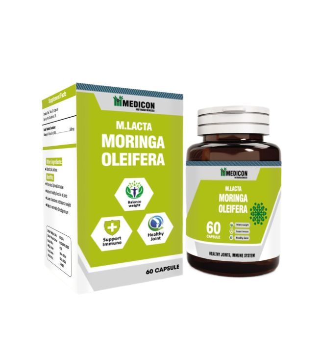 M-LACTA 60 Capsules (Moringa Oleifera) – Herbal Superfood for Energy ...