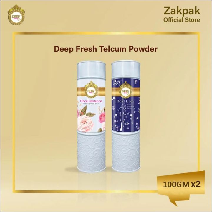 Deep Fresh Talcum Powder - 100 GM - (Pack Of 2) | Daraz.pk