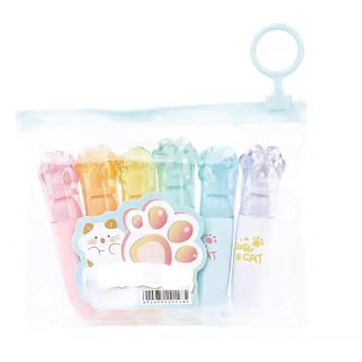 cute kawai 6pc mini highlighter for children | Daraz.pk