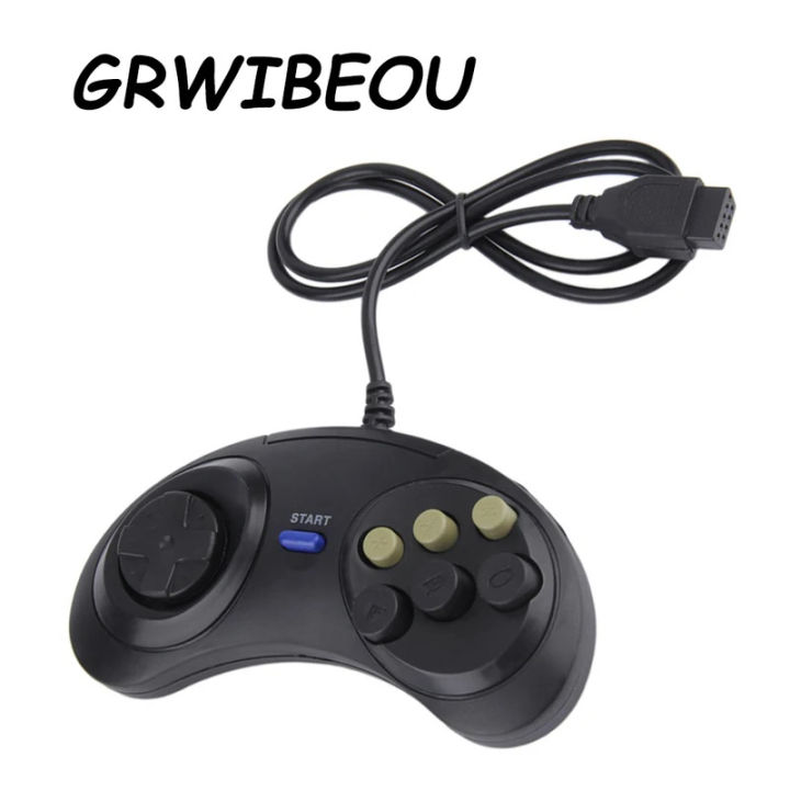 Universal handle game controller classic wired 6 buttons remote control ...