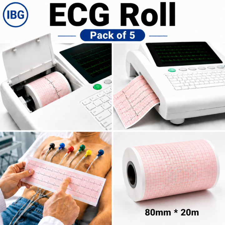 ECG Roll 80mm x 20m | Medical ECG Thermal Paper Roll High Quality ECG ...