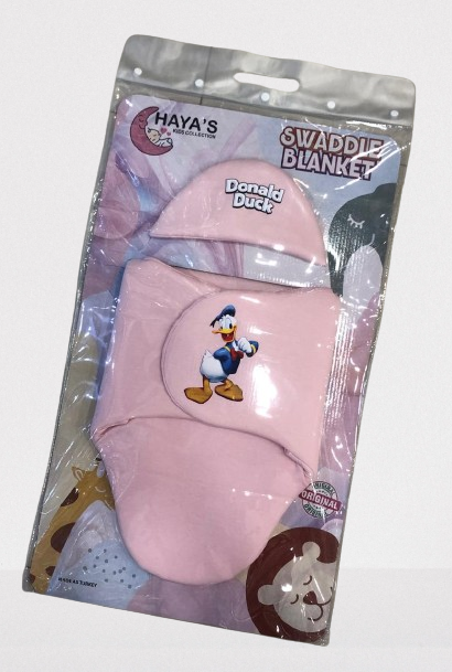 Haya's Baby Swaddle Blanket | ( Donald Duck Design) - 1 Piece | Daraz.pk