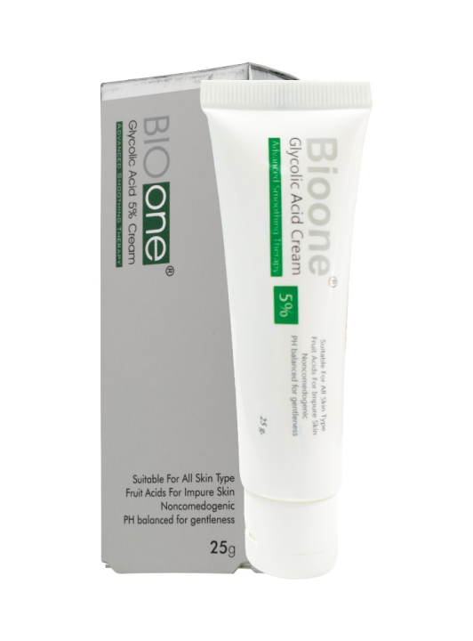 BIO ONE GLYCOLIC ACID CREAM 5% | 25g | Daraz.pk