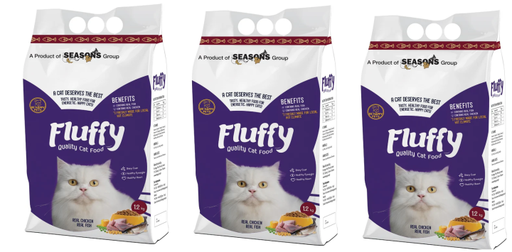 Fluffy Cat Food 1.2KG Pack of 3 Cat food Pet food | Daraz.pk