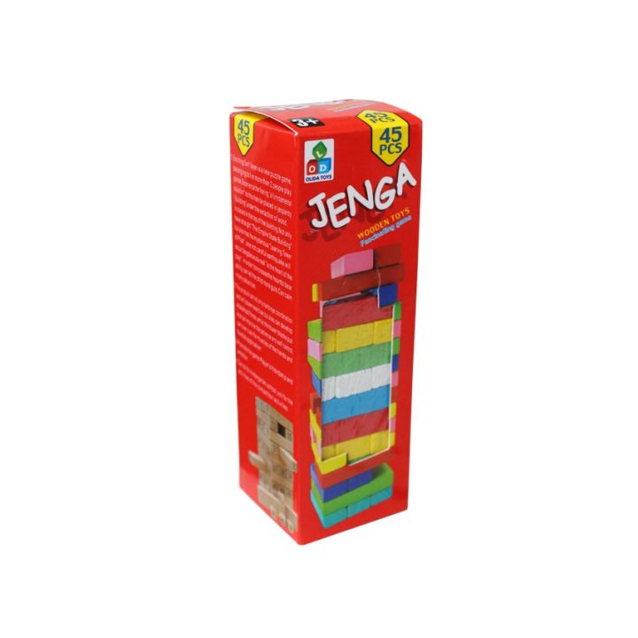 54 Pcs Mini Wooden Colorful Jenga Activity Game Toy For Kids - T10900 ...