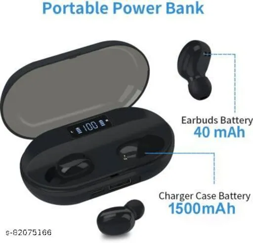 T2 TWS 5.0 Wireless Earbuds Noise Cancelling with 1500mah Power Bank ...
