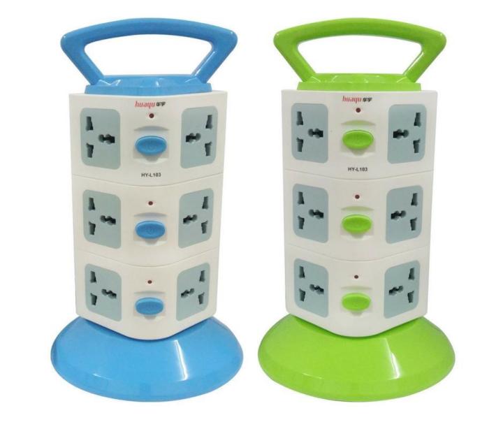 Vertical 3 Floor Tower with 12 Universal International Multi plug ...