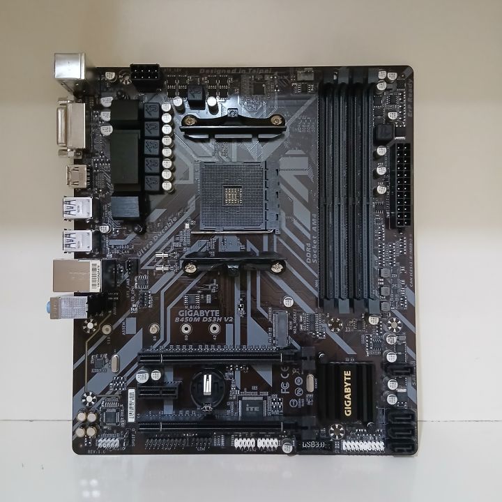 Gigabyte B450M Ds3h 4 Ram Slot Motherboard (Without Box ) (I/O Shield ...